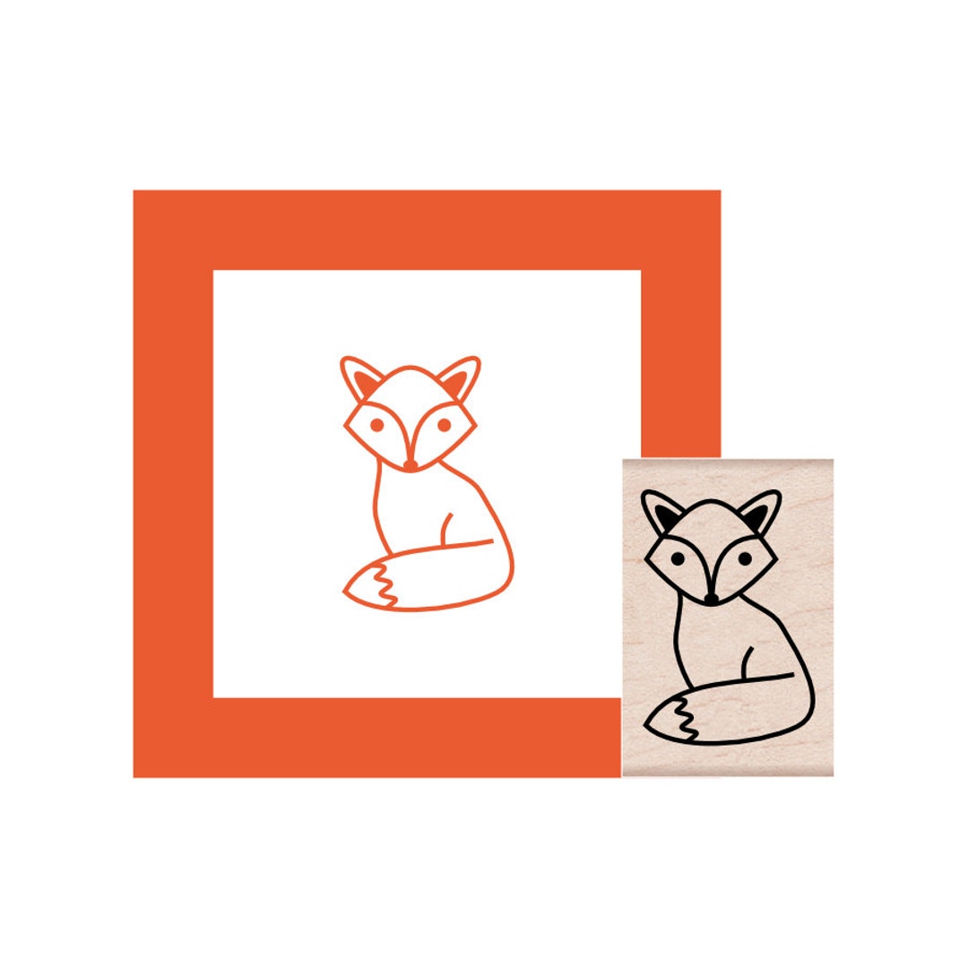 Fox Rubber Stamp - Etsy
