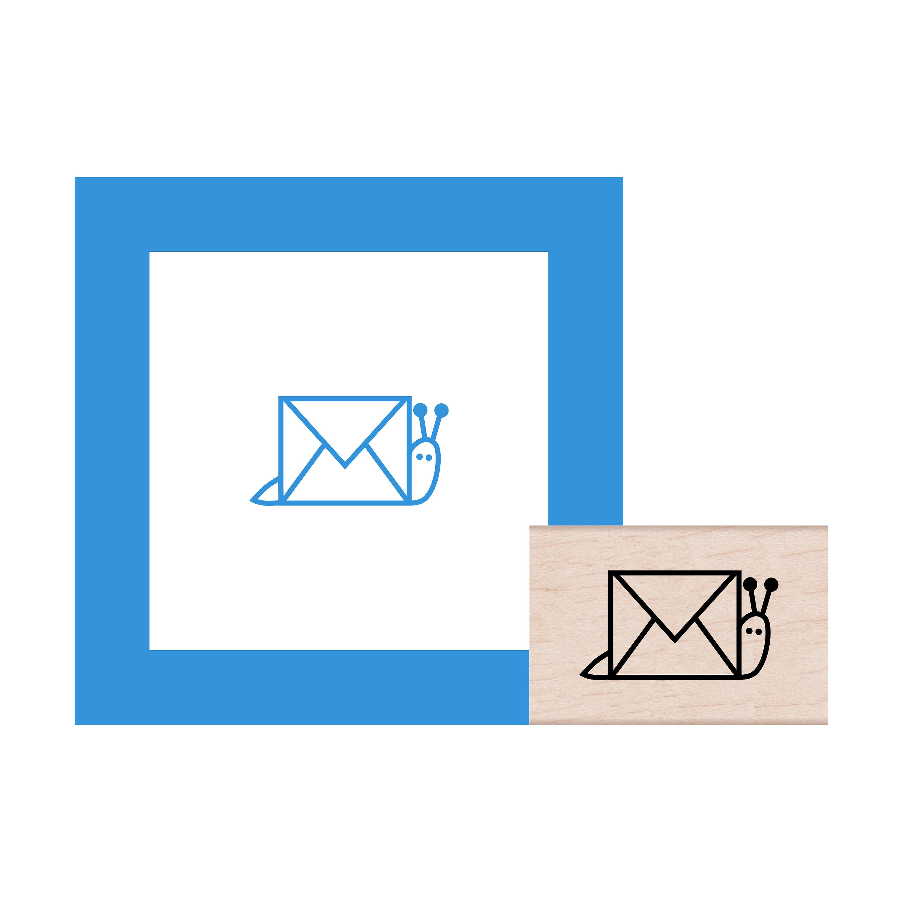 Snail Mail Rubber Stamp - Etsy