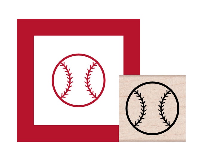 Baseball Rubber Stamp - Etsy