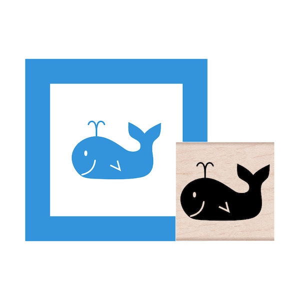 Whale Rubber Stamp - Etsy