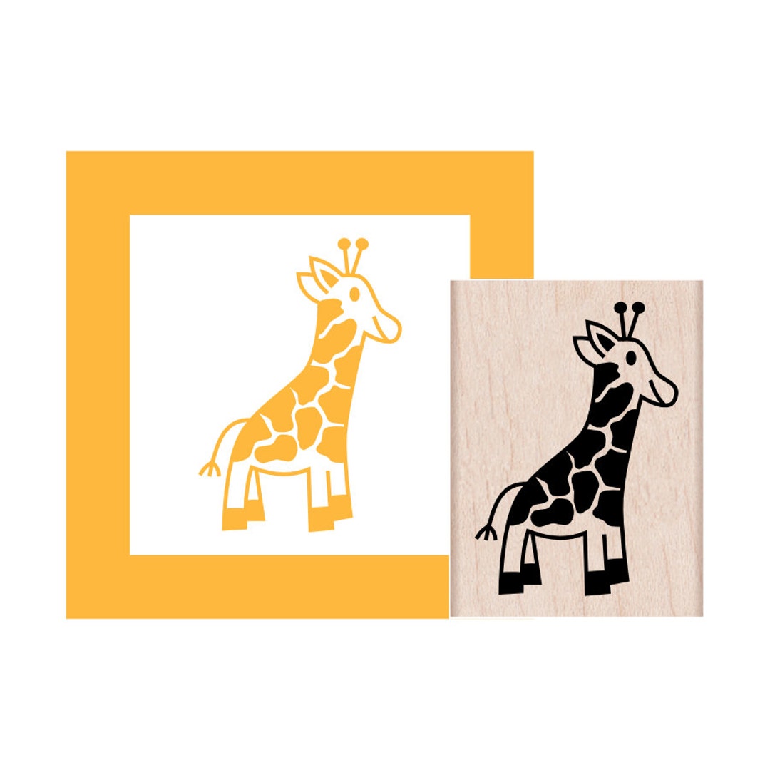 Giraffe Rubber Stamp - Etsy