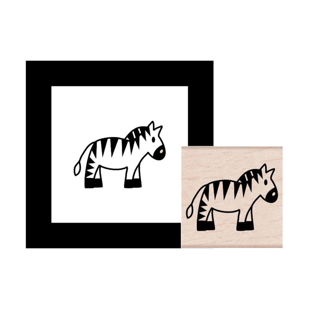 Zebra Rubber Stamp - Etsy