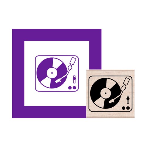 Record Rubber Stamp 2184 - Etsy