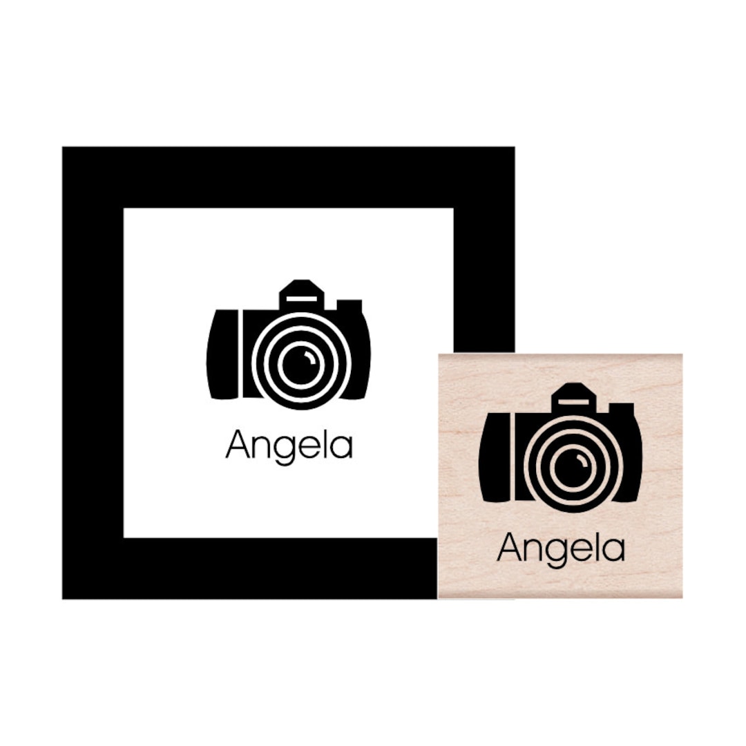 DSLR Camera Personalized Rubber Stamp - Etsy