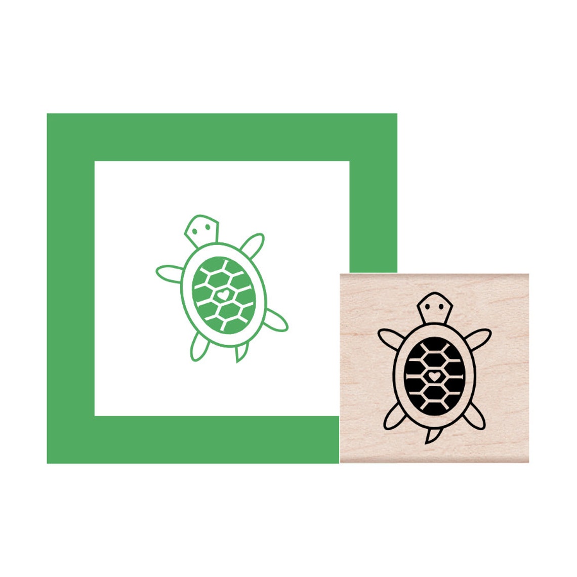 Turtle Rubber Stamp | Etsy