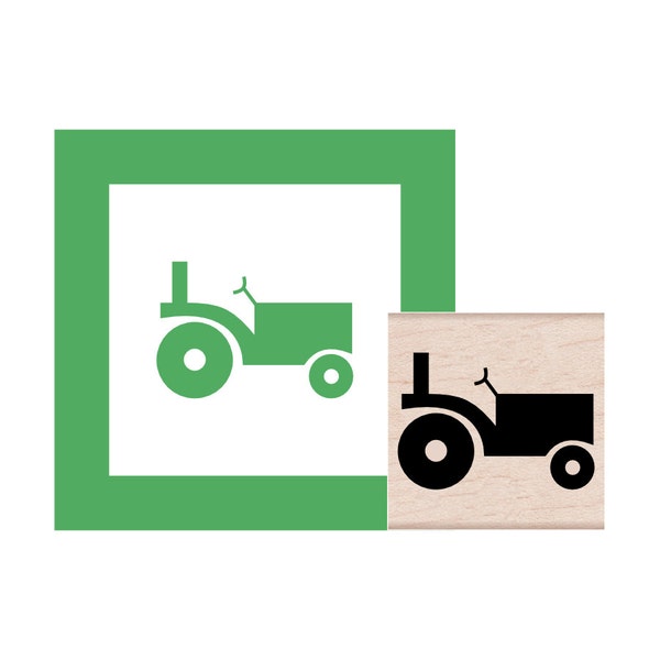 Tractor Rubber Stamp - Etsy