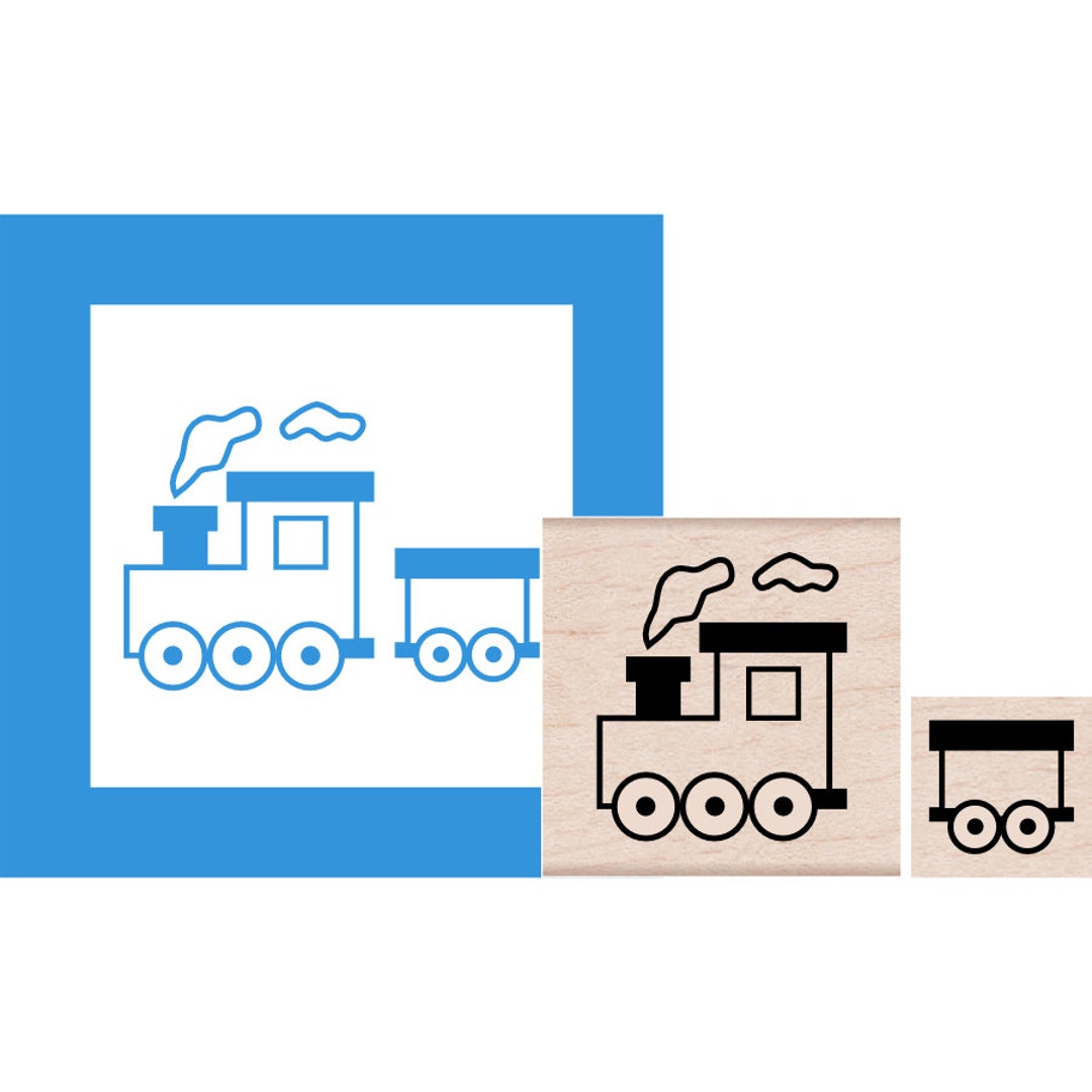 Train Set Rubber Stamps - Etsy