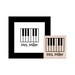 Piano Keyboard Personalized Rubber Stamp - Etsy