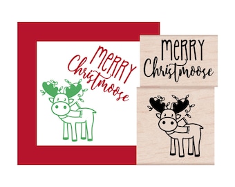 Moose Rubber Stamp - Etsy