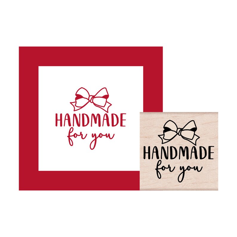 Handmade for You Rubber Stamp - Etsy