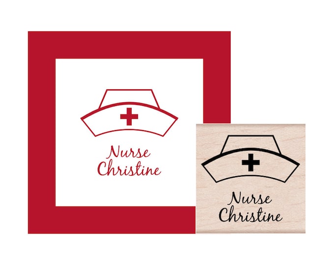 Nurse Personalized Rubber Stamp - Etsy