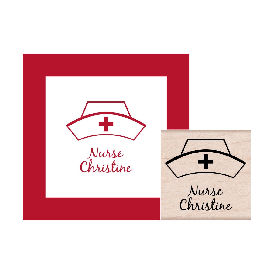 Nurse Personalized Rubber Stamp - Etsy