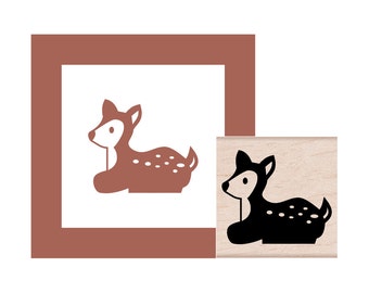 Deer Rubber Stamp | Etsy