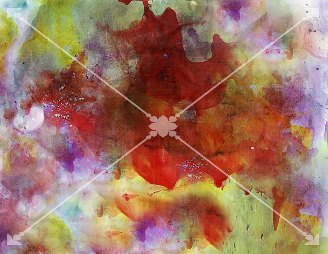 Hand-painted Mixed Media Digital Paper #31 - Etsy