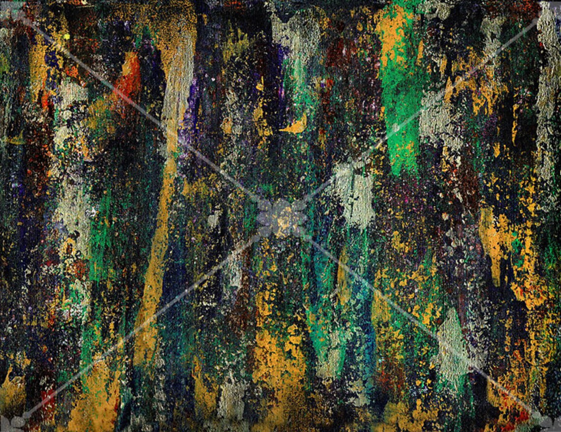 Hand-painted Mixed Media Digital Paper #15 - Etsy