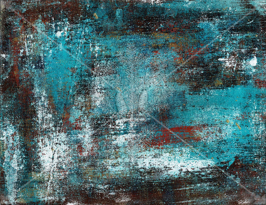 Hand-painted Mixed Media Digital Paper #8 - Etsy