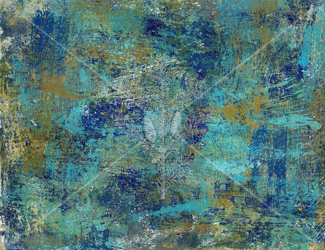 Hand-painted Mixed Media Digital Paper #3 - Etsy