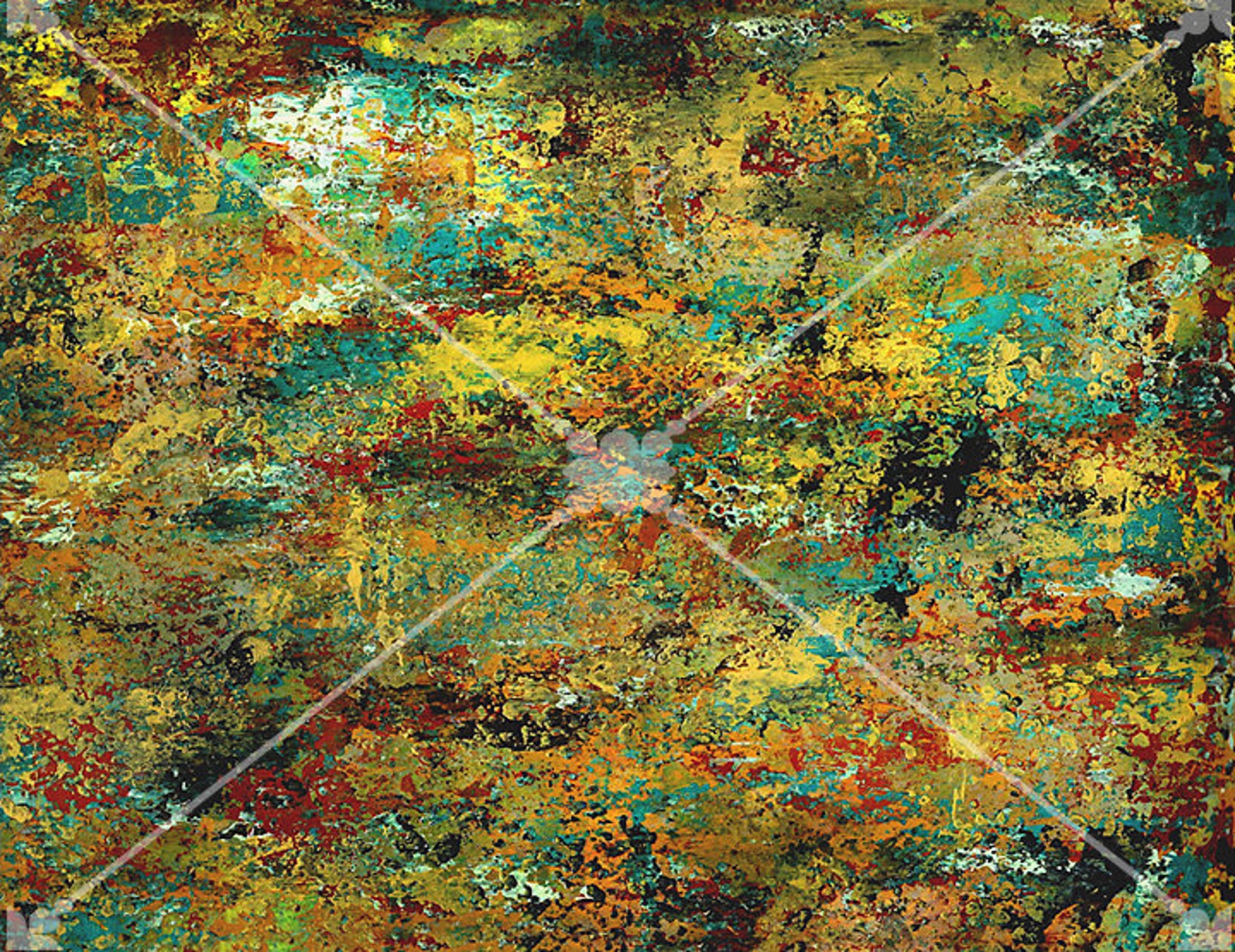 Hand-painted Mixed Media Digital Paper #16 - Etsy