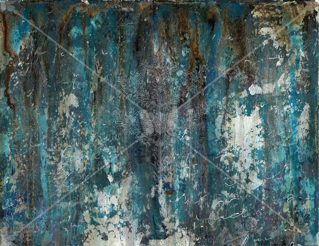 Hand-painted Mixed Media Digital Paper #5 - Etsy