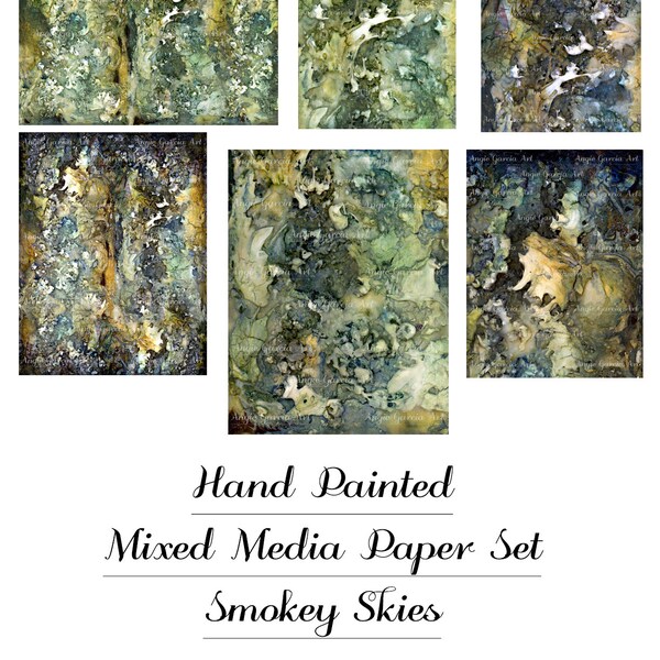 Hand Painted Papers - Etsy