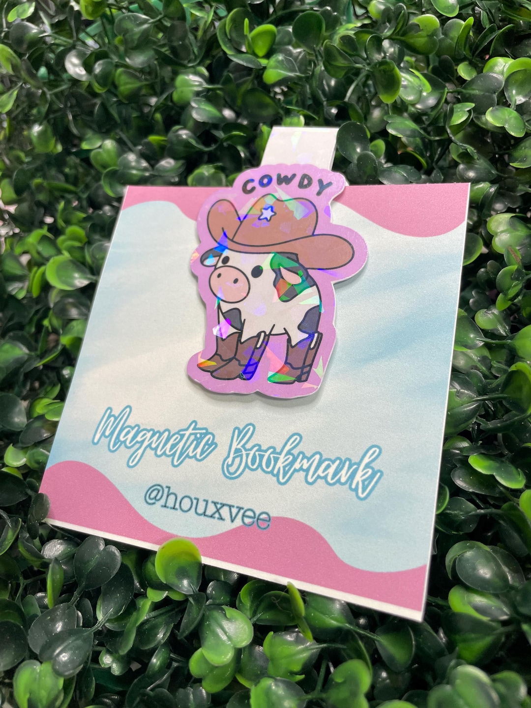 Holographic Cowdy Magnetic Bookmark – Sparkle and Style for Your Pages ...