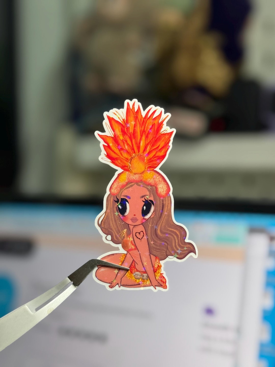 Karol G Holographic Sticker – Tropicoqueta - Etsy
