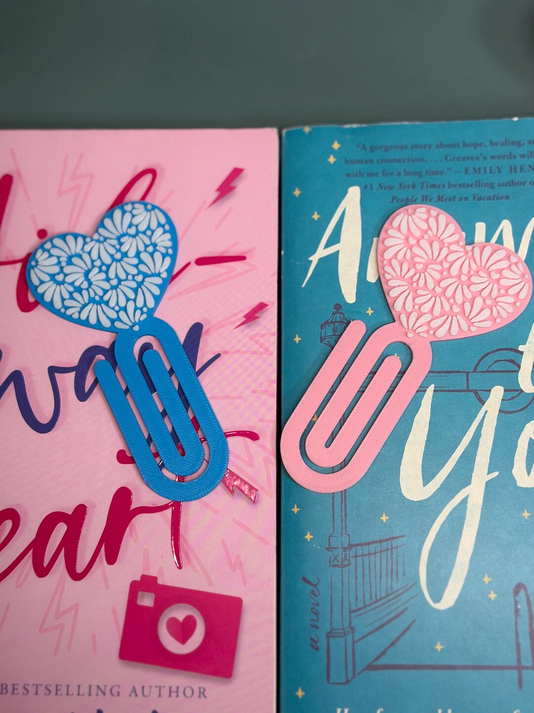 3D Printed Talavera Heart Paperclip Bookmark | Book/planner Bookmark ...