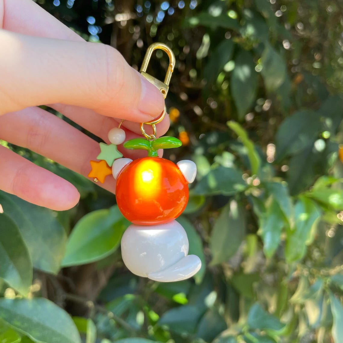 Cute Cat Keychain Polymer Clay Charm Handmade Accessory Kawaii ...