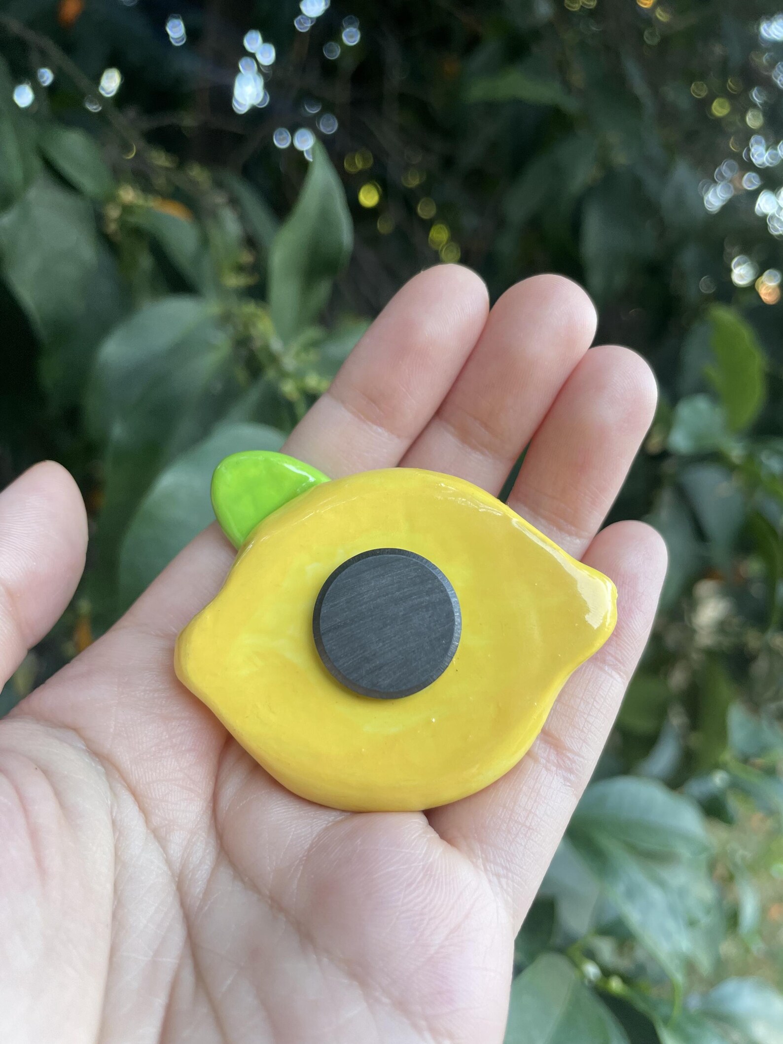 Lemon Duck Fridge Magnet Silly Goose Polymer Clay Charm Cute Handmade ...