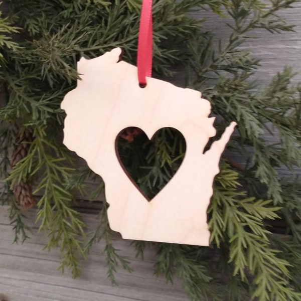Wisconsin Ornament - Etsy