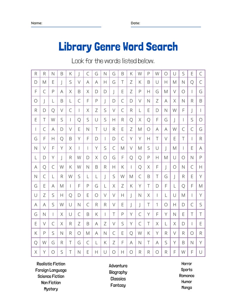 Word Search - Etsy
