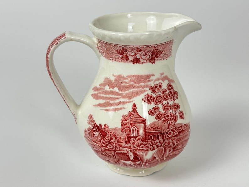 Adams English Scenic by Wedgwood Teapot/milk Jug/bowl English Ironstone ...