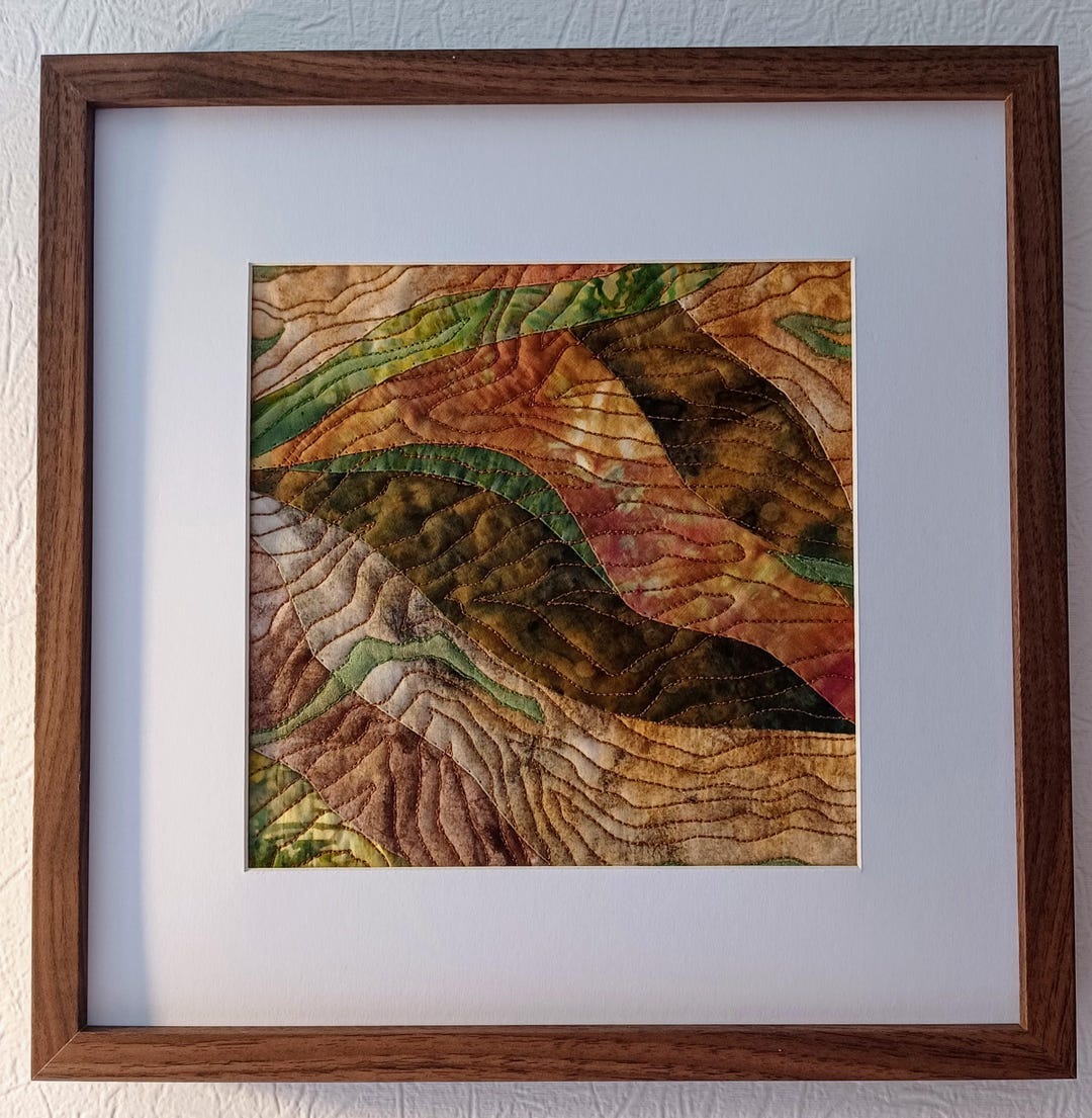 Earth Textile Painting, Quilt, Wall Panel, Textile Art, Quilt Art ...