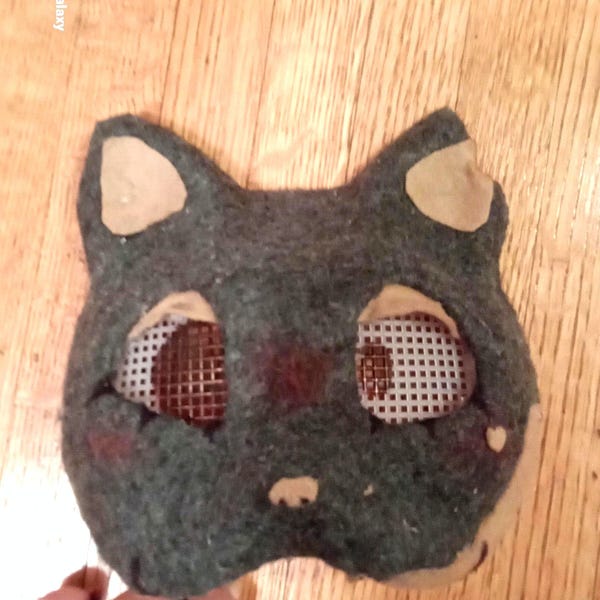 Black Cat Mask Big Eyes - Etsy