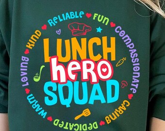 School Lunch Hero Squad Bundle Png Svg, Cafeteria Squad Workers Png ...