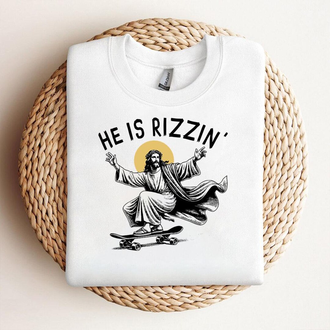 He is Rizzin Png, Teen Slang Funny Png, Funny Easter Jesus Meme Png ...