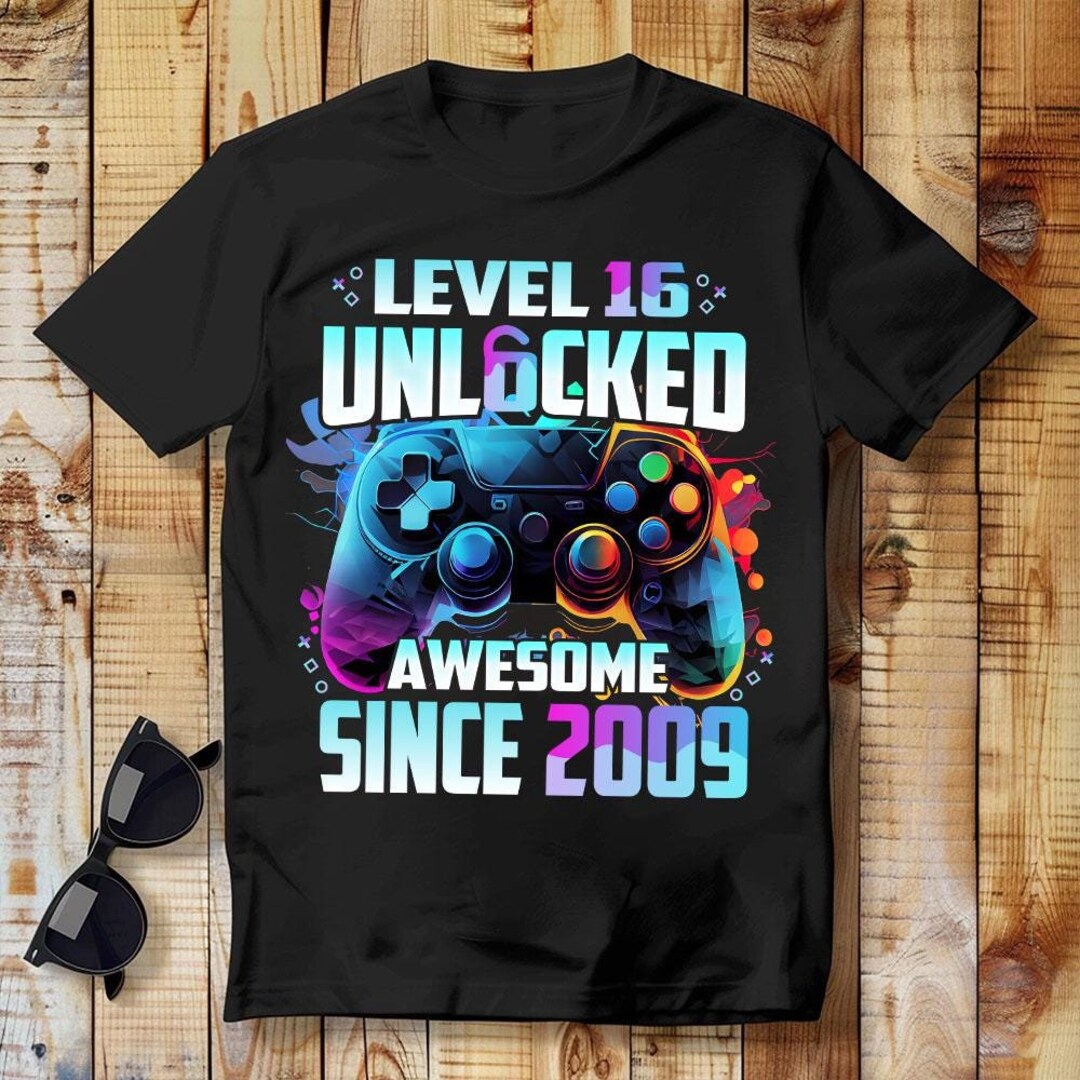 Level 16 Unlocked Png, Video Games Birthday PNG, Awesome Since Video ...