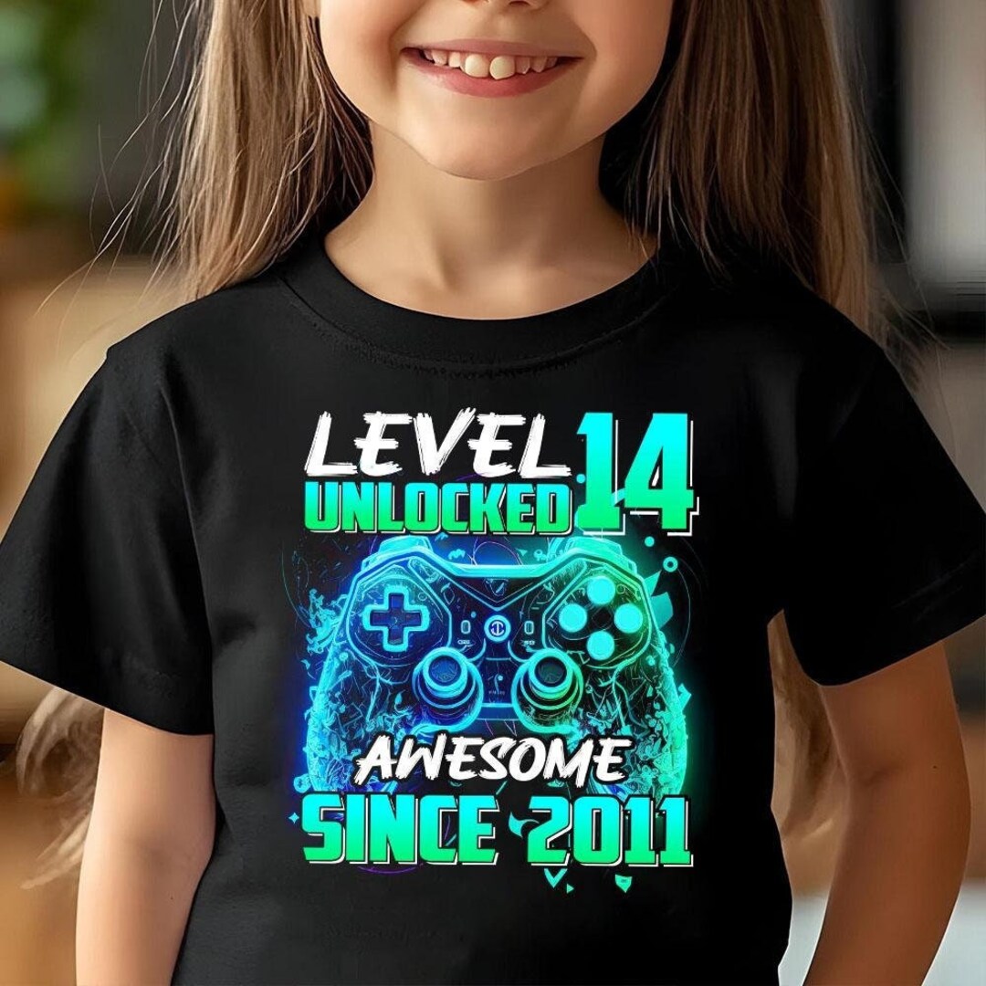 Level 14 Unlocked Png, Video Games Birthday PNG, Awesome Since Video ...