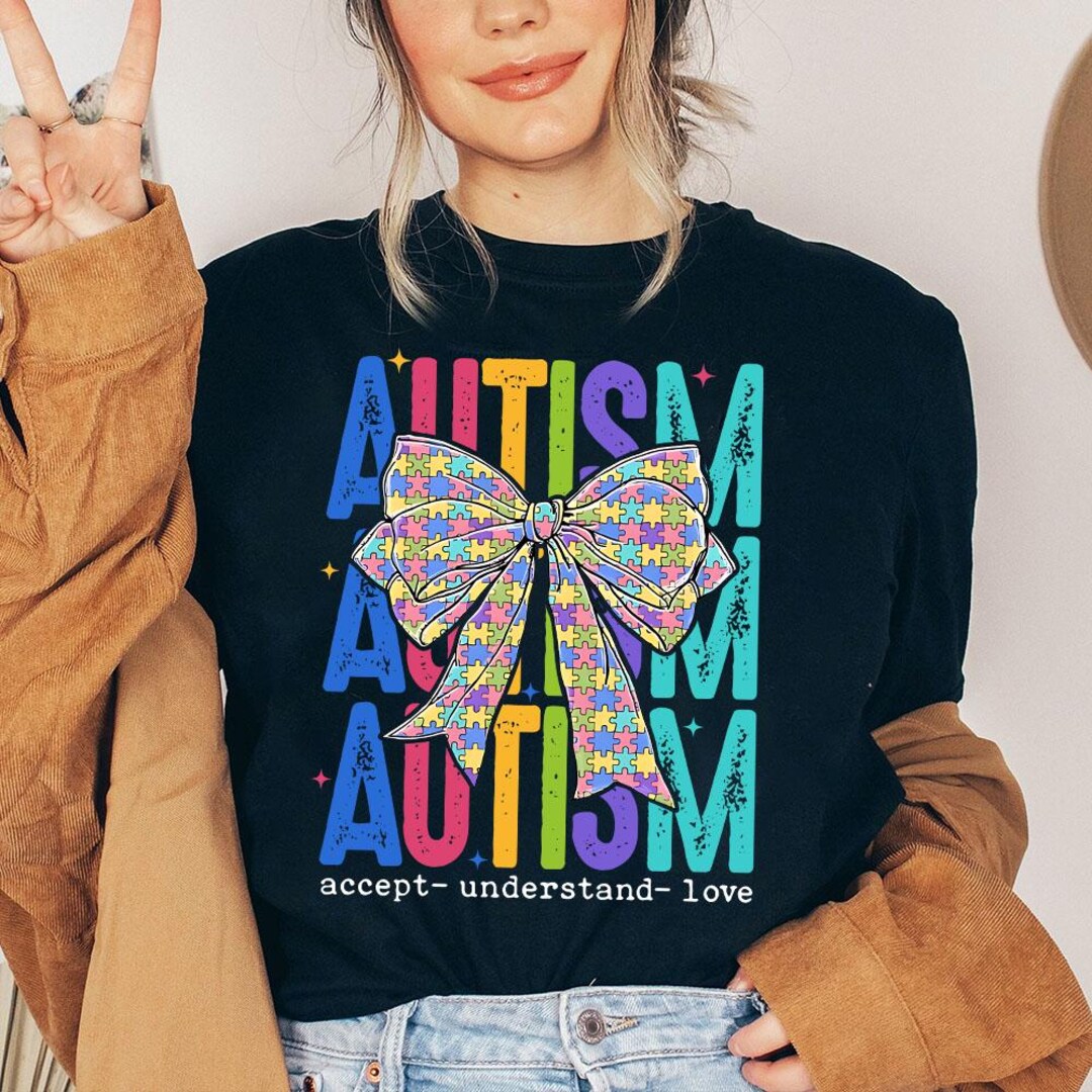Austim Bow, Autism Png, Autism Awareness Png, Coquette Bow Png, Austism ...