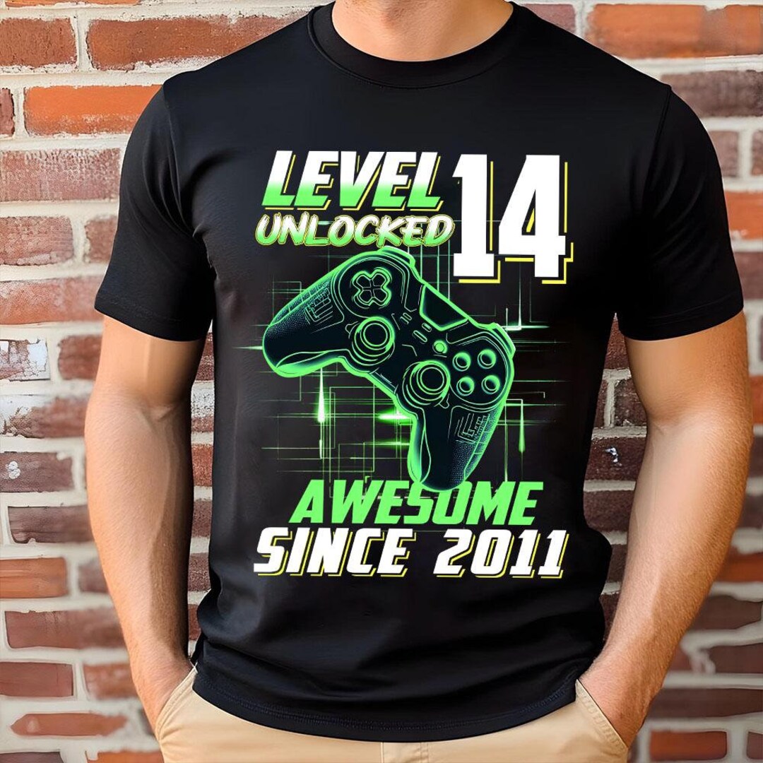 Level 14 Unlocked Png, Video Games Birthday PNG, Awesome Since Video ...