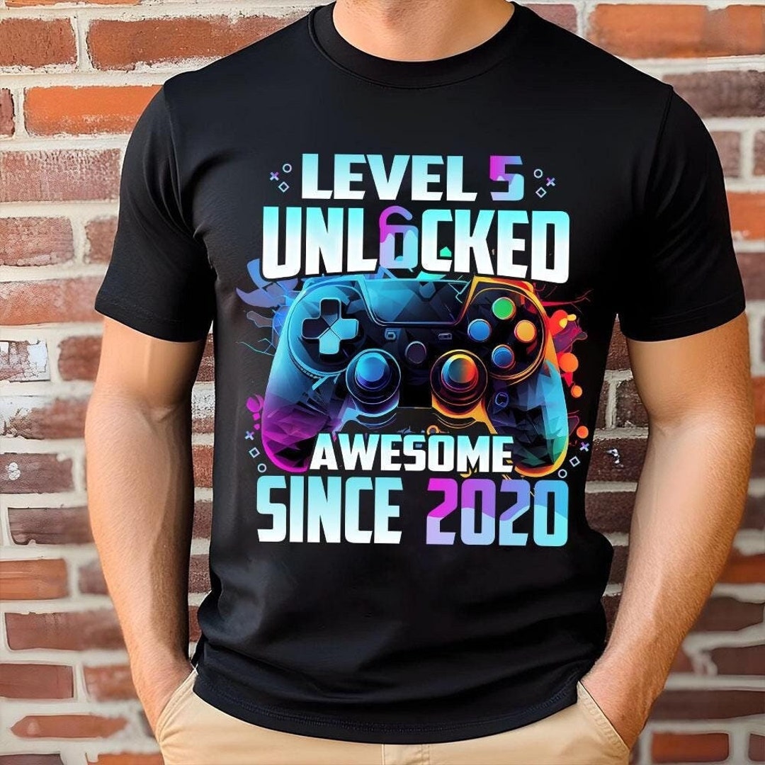 Level 5 Unlocked Png, Video Games Birthday PNG, Awesome Since Video ...