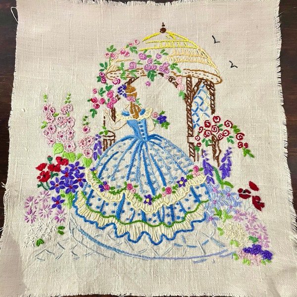 Crinoline Lady Embroidery - Etsy