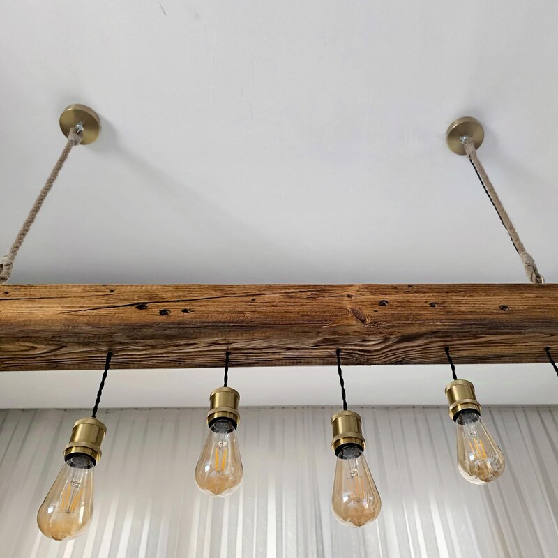 Wood Beam Light Fixture - Etsy