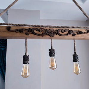 Rustic Light Fixture - Hanging Light - Rustic Lighting - Industrial ...