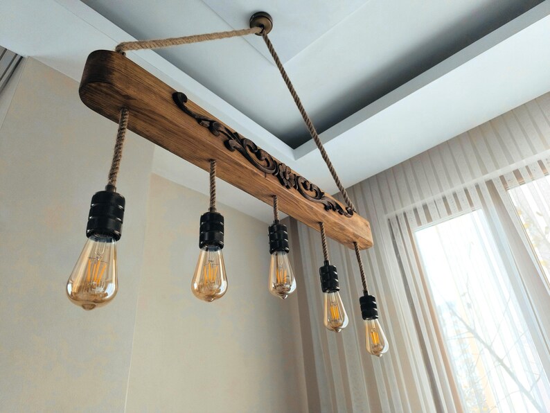 Rustic Light Fixture - Hanging Light - Rustic Lighting - Industrial ...