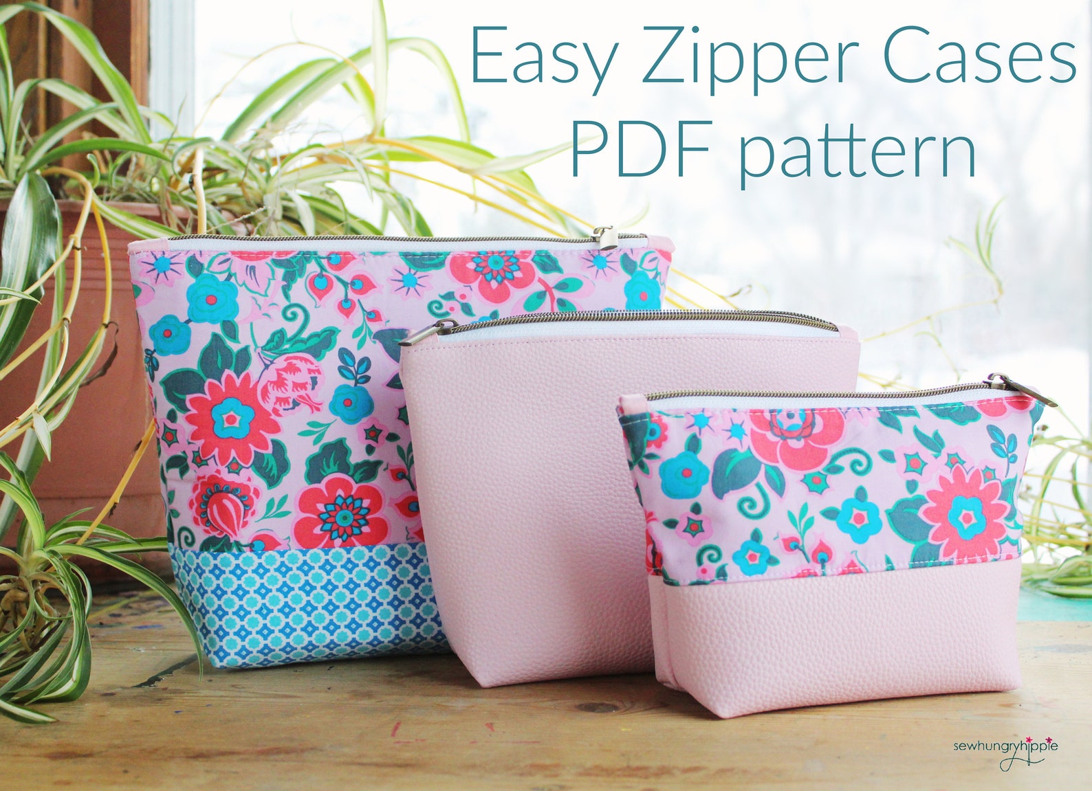 Easy Zipper Cases PDF Sewing Pattern With Video | Etsy