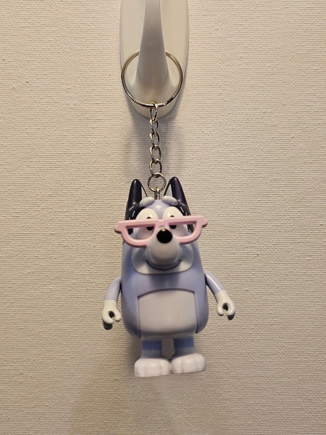 Upcycled Toy Keychain Bluey Nana - Etsy