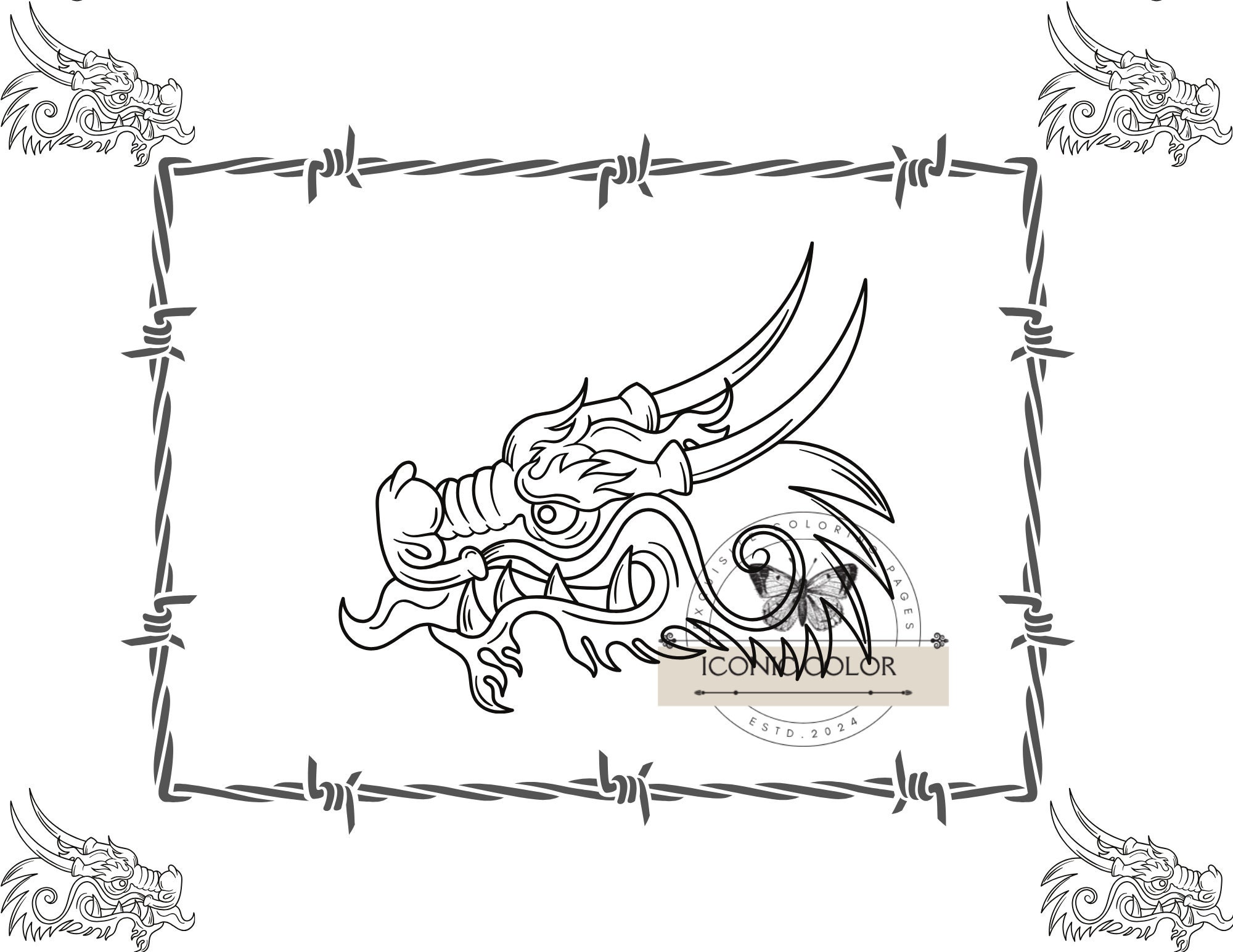 Color Me Traditional Traditional Style Tattoo Coloring Book 15 Pages ...