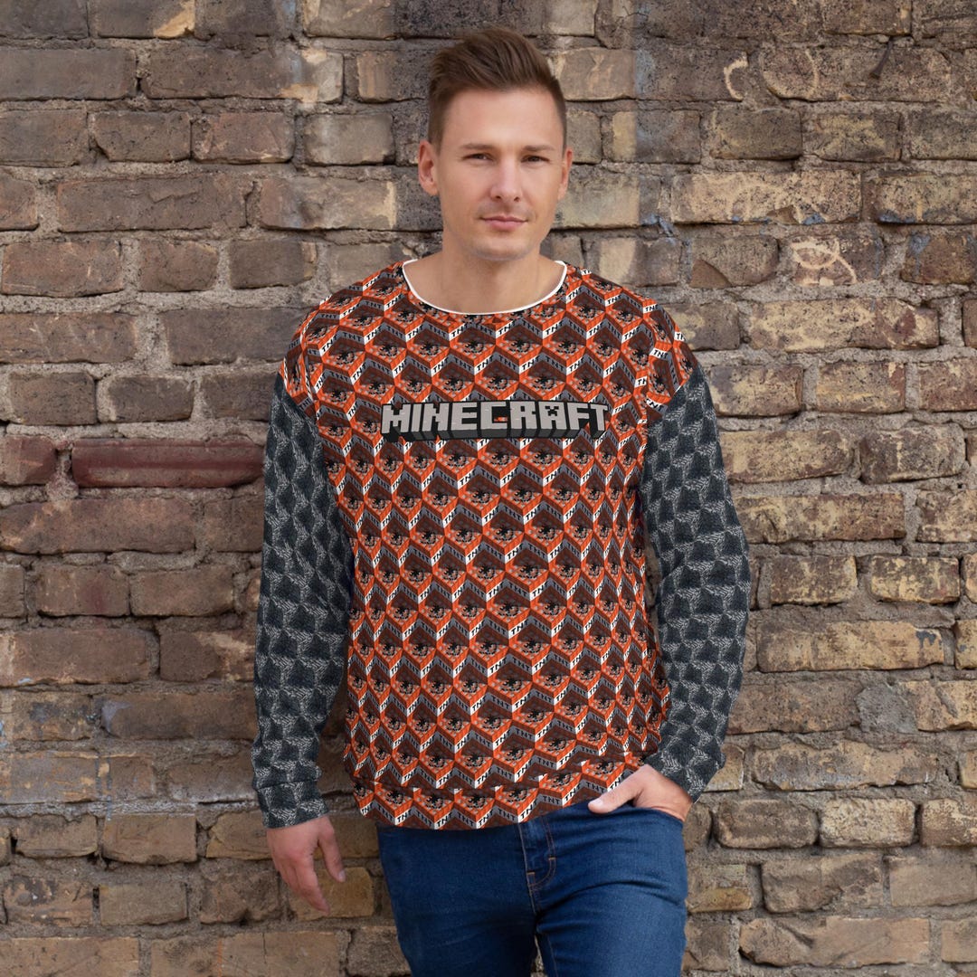 Minecraft TNT and Bedrock Unisex Sweatshirt - Etsy