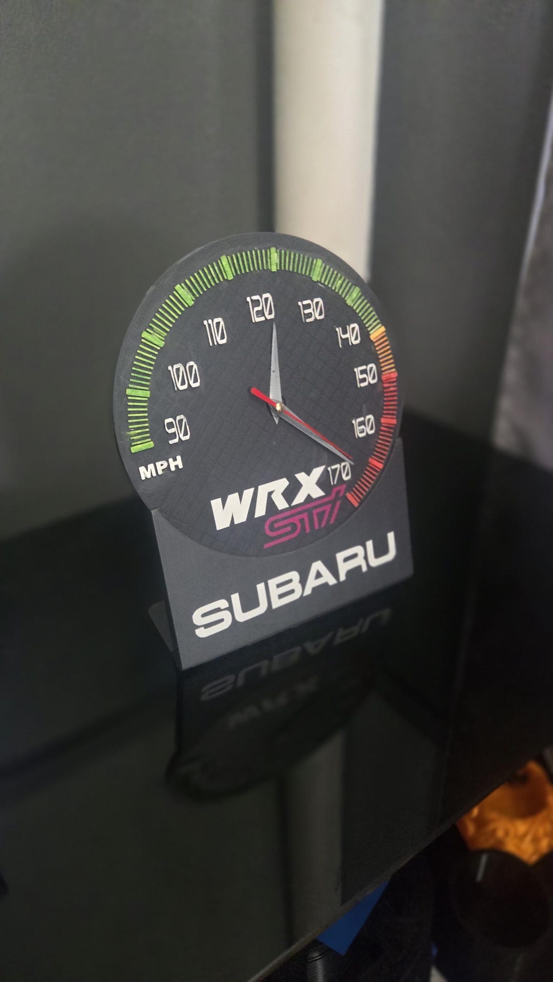 Subaru WRX Sti-inspired Speedometer Clock Unique Man Cave & Garage ...